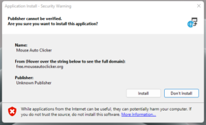 Download Mouse Auto Clicker tool on PC